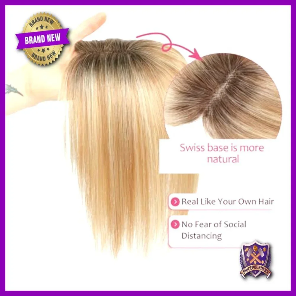 Accessories | Human Hair Topper Swiss Base 36 Coverage No Bangs ...